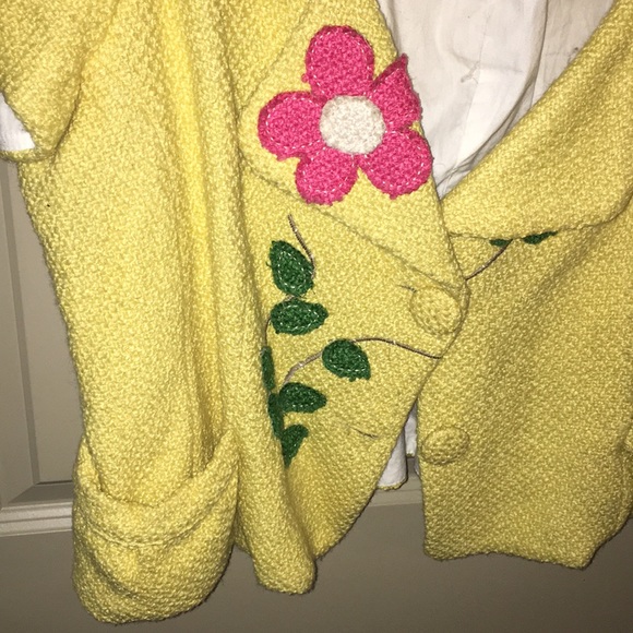 Jackets & Coats | Yellow Flower Jacket | Poshmark